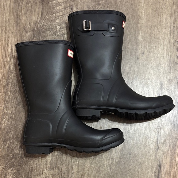 Hunter | Shoes | Hunter Matte Black Rain Boots | Poshmark